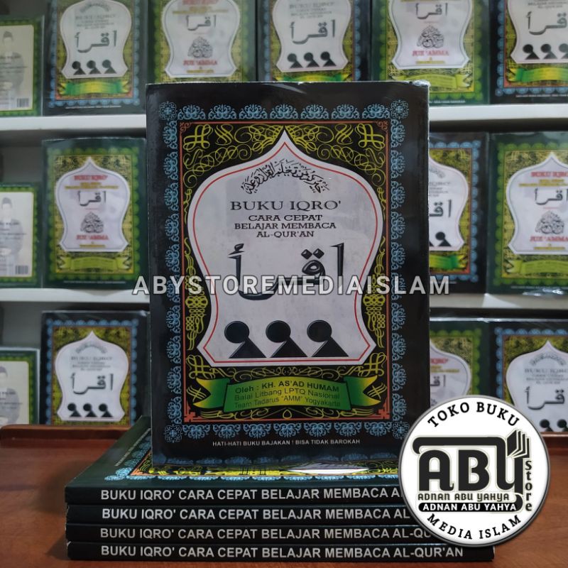 Jual Buku Iqro Besar A5 Hitam Buku Iqra Cara Cepat Belajar Membaca Al ...