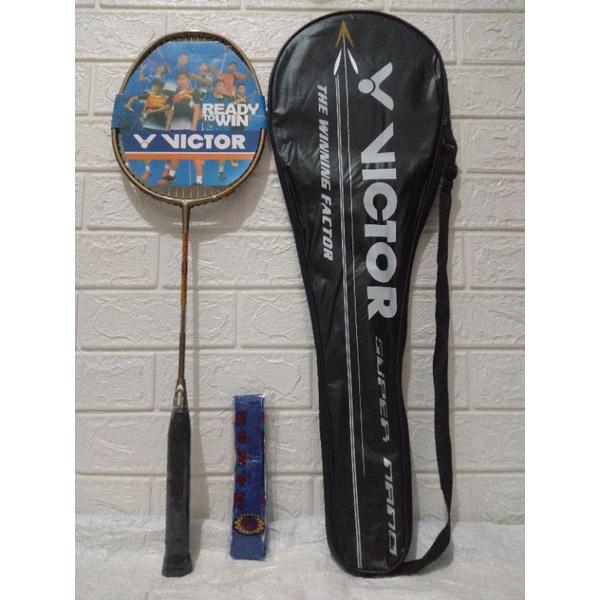 Jual Raket badminton Victor full carbon 25 lbs siap tepok | Shopee ...