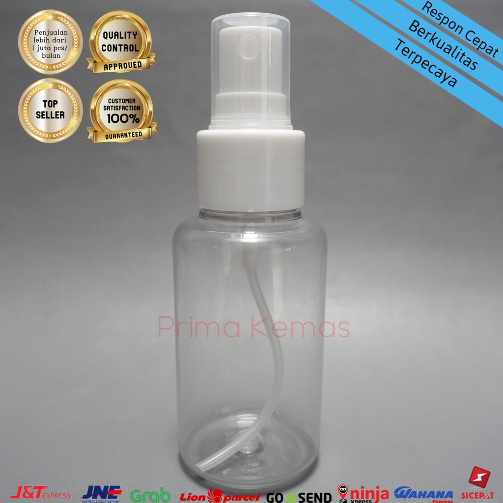 Jual Botol Sprayer 70 ml - botol kosmetik 70 ml - botol skincare Pet ...