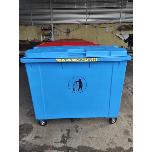 Jual TEMPAT SAMPAH BESAR/TONG SAMPAH BESAR/BAK SAMPAH BESAR 660 LITER | Shopee Indonesia