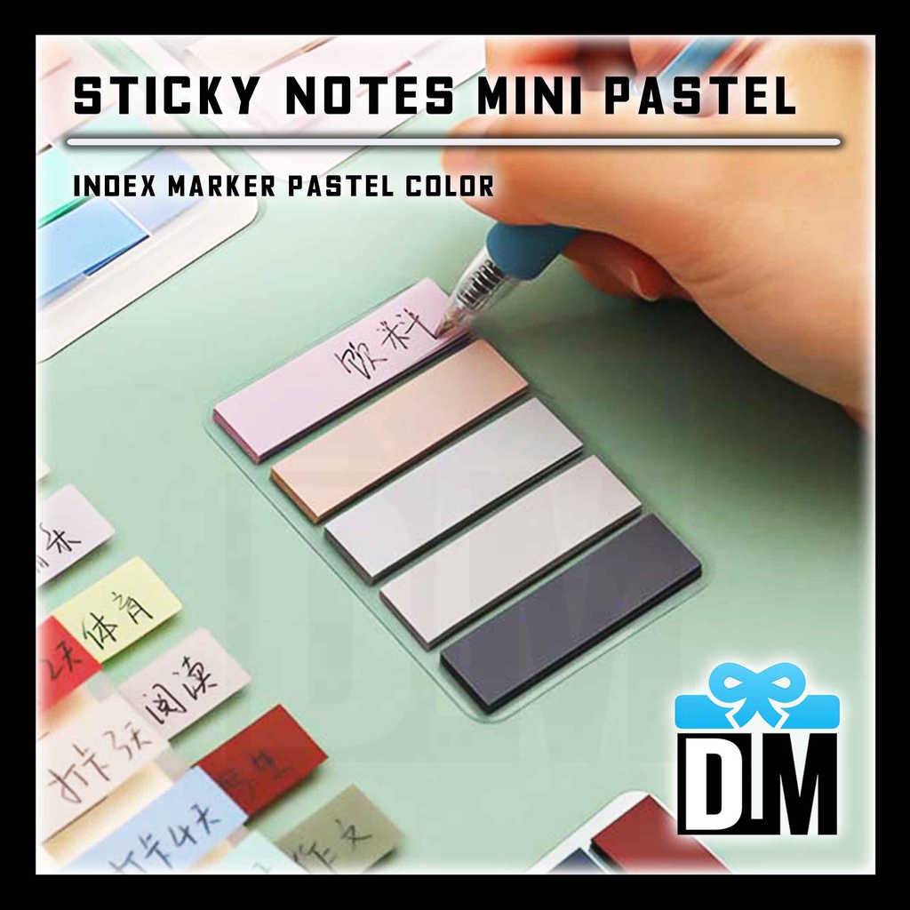 Jual Mini Sticky Notes Memo Perekat Kecil Warna Pastel Lucu Unik Index ...