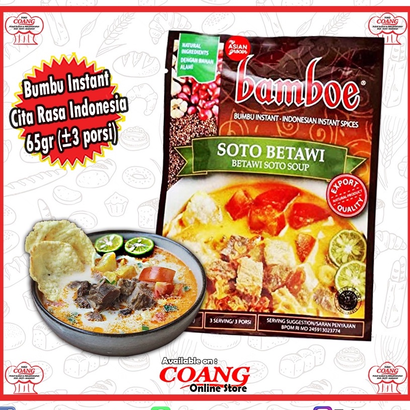 Jual BAMBOE SOTO BETAWI 65 GRAM - BETAWI SOUP - CITA RASA ASLI ...