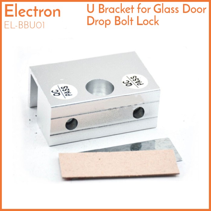 Jual U Bracket Drop Bolt Lock Glass Door Access Control | Shopee Indonesia
