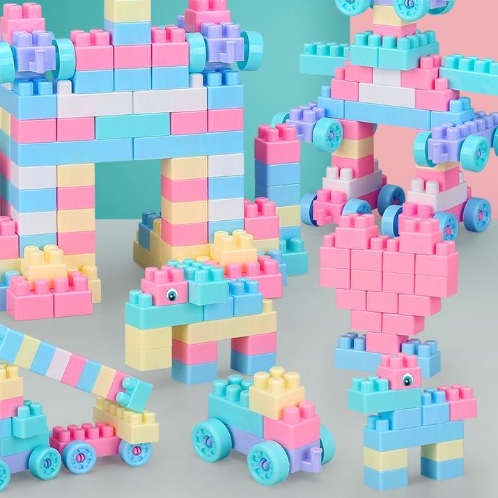 Jual MAINAN LEGO BALOK BRICKS BALOK 136 PCS / DIY SUSUN BRICK BALOK ...