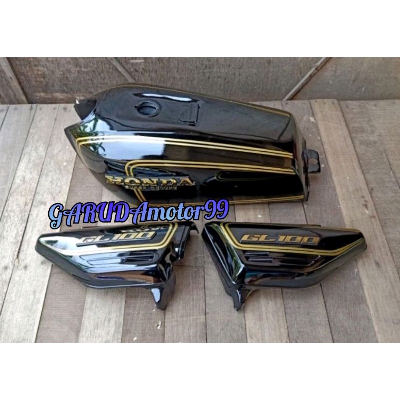 Jual Paket hemat tangki honda gl 100 pres pabrikan super presisi set ...