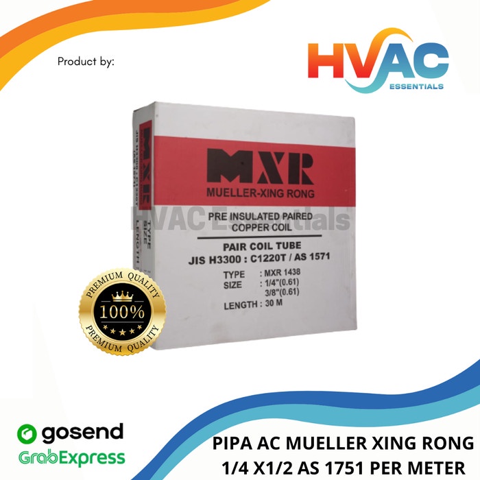 Jual PIPA AC MUELLER XING RONG 1/4 X 1/2 AS 1751 PER METER | Shopee ...