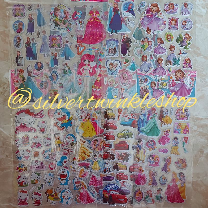 Jual Mainan edukasi anak stiker timbul 3d medium / sticker timbul ...