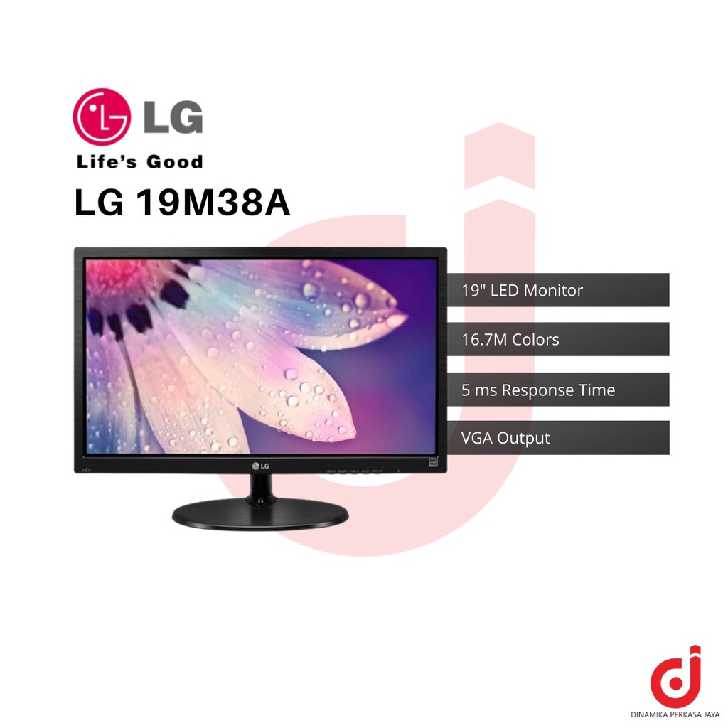 Jual Monitor LED LG 19" 19M38A/L port HDMI - Garansi Resmi | Shopee ...
