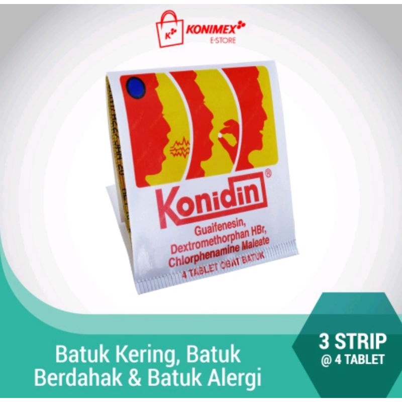 Jual N_S_Y Konidin obat batuk dalam bentuk tablet strip 4 kapsul ...