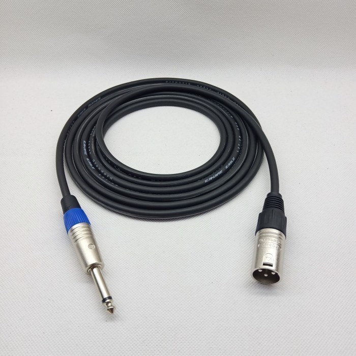 Jual Kabel Mic 4 Meter Canare Standart Jack Audio XLR Male 3 Pin to 1/4 ...