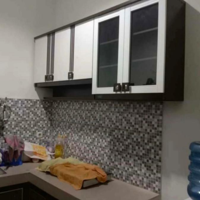 Jual Rak Piring Lemari Gantung Dapur Kitchen Set Atas 5 Pintu Jendwle K ...