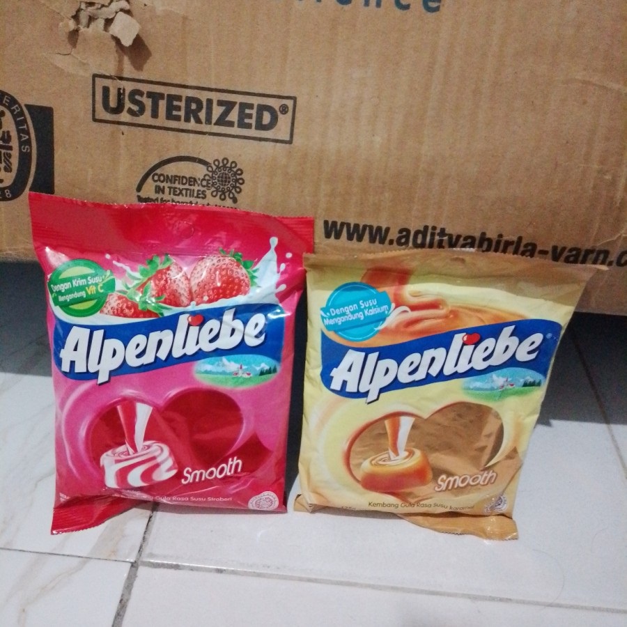 Jual Permen ALPENLIEBE Karamel / Stroberi isi 50 pcs | Shopee Indonesia