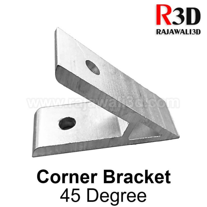 Jual Corner Bracket 45 Degree 20x20mm adapting | Shopee Indonesia