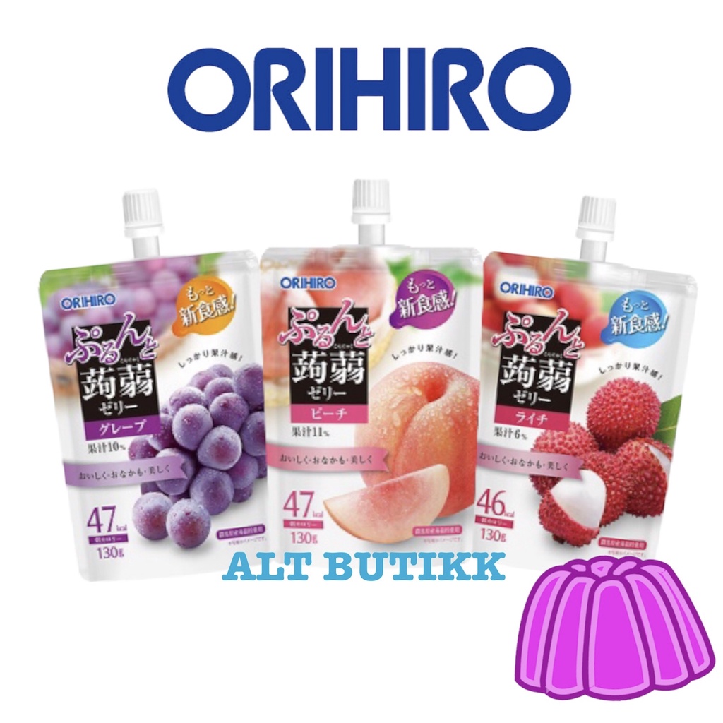 Jual ORIHIRO KONJAKU FRUIT JELLY DRINK 130 gram | MINUMAN JELI KONYAKU ...