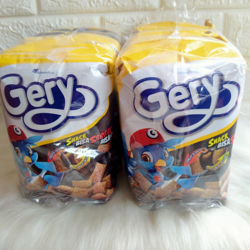 Jual Gery Snack Sereal bantal Extrude - Rasa Coklat - 1 box - 34 gram × ...