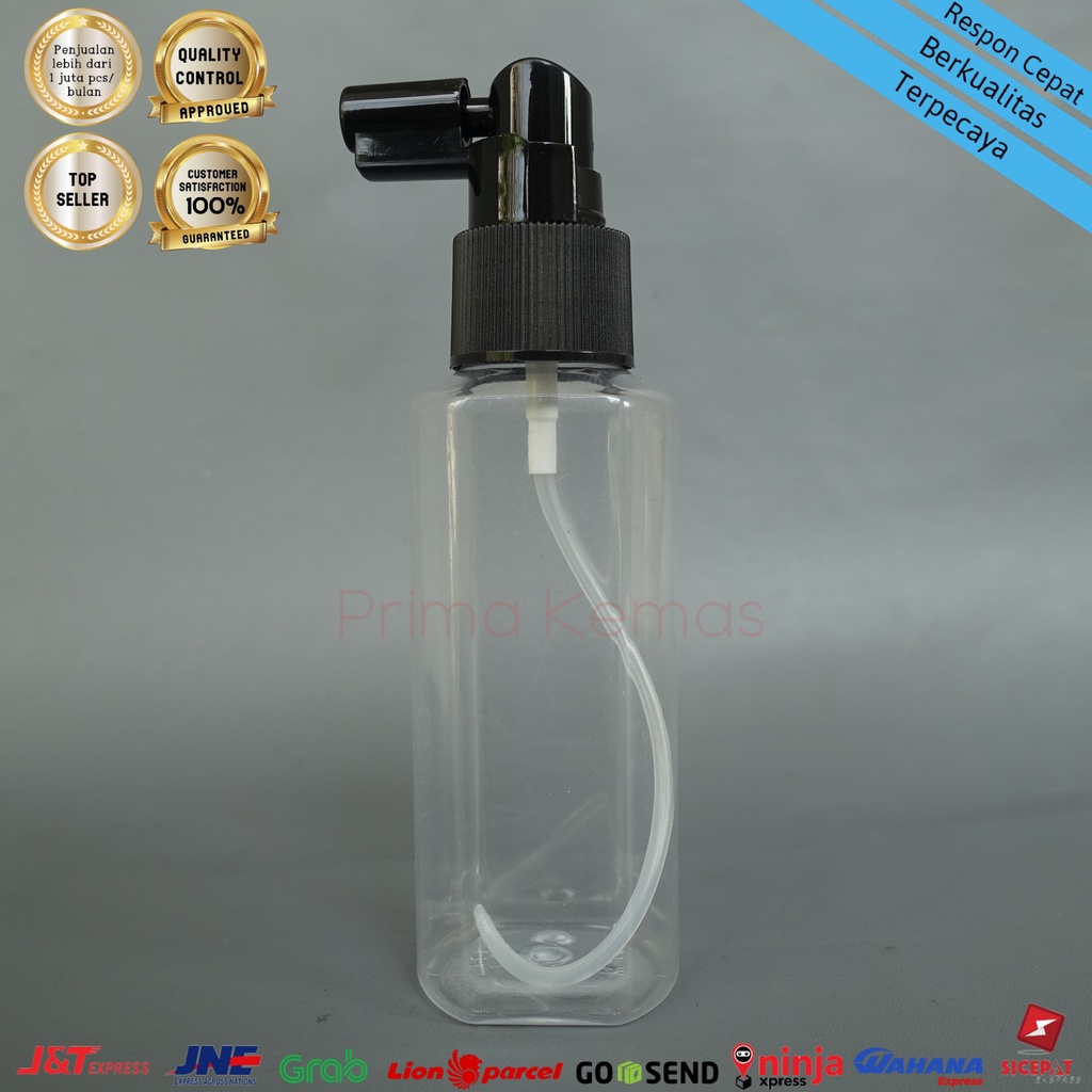 Jual Botol Nasal Sprayer 100 ml - botol hair care - hair tonic - long ...