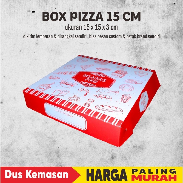 Jual Makanan-Toples- Box Pizza Dus Pizza Kotak Pizza Uk 15X15X3 Cm ...