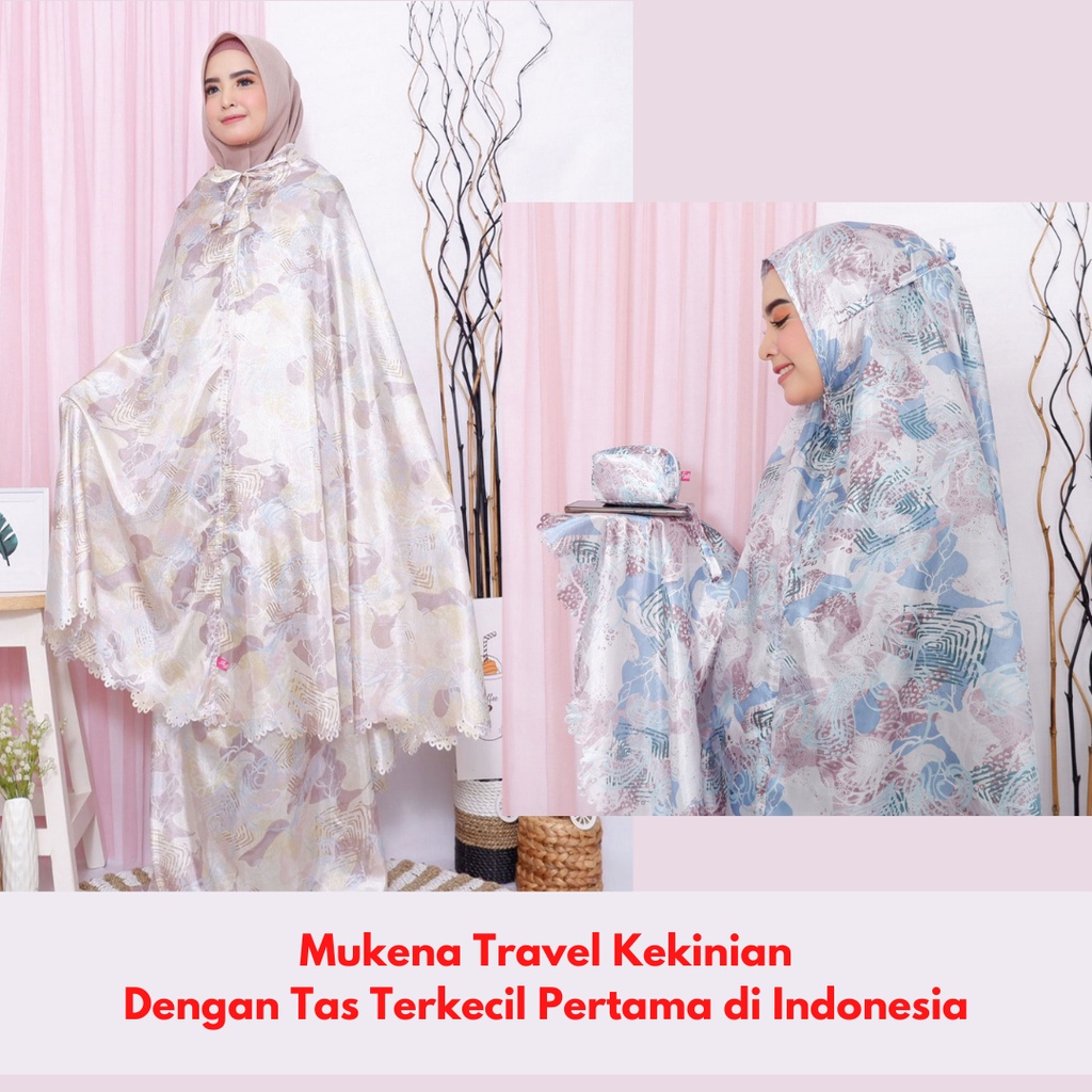 Jual MAIA BY HASYA - Mukena Mukenah Motif Sarah 2 in 1 Mukena Travel Traveling Dewasa Mewah ...