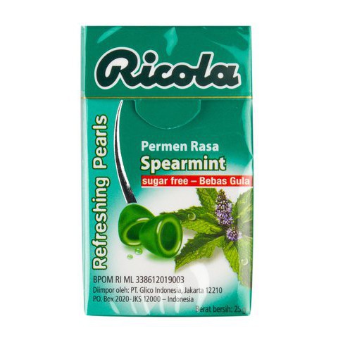 Jual PERMEN RICOLA SUGAR FREE original herb rasa strawberry / lemon mint / spearmint ...
