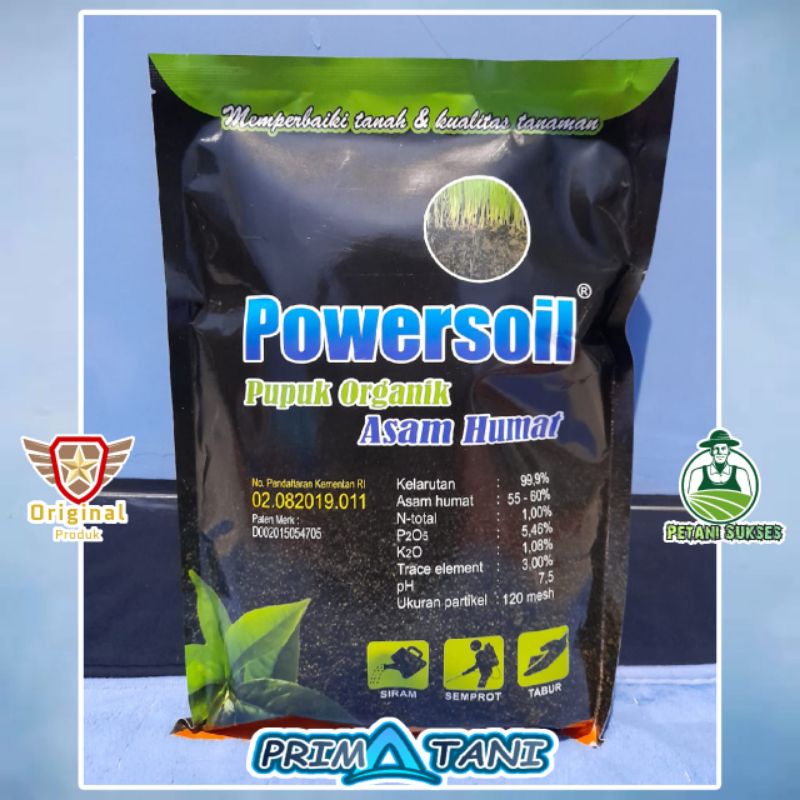 Jual Pupuk Organik Powersoil 1kg - Pupuk Organik Asam Humat | Shopee ...
