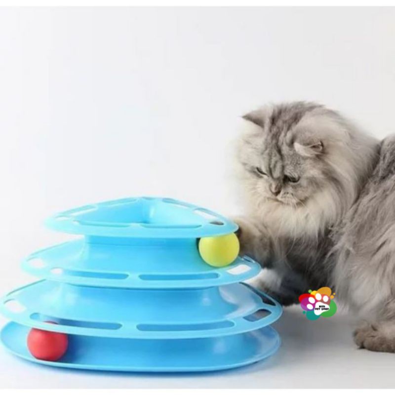 Jual Circular Turntable / Triangular Turntable Cat Toy / Mainan Kucing ...