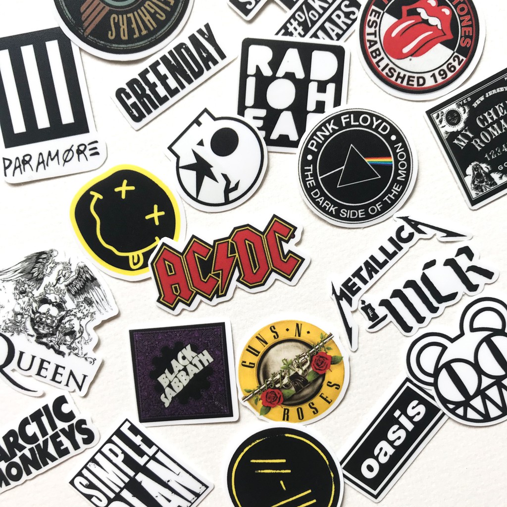 Jual Band Rock TUMBLR Sticker Pack (23 pcs) | Shopee Indonesia