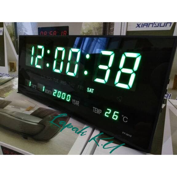 Jual Jam dinding digital LED 3615 jam kantor digital | Shopee Indonesia