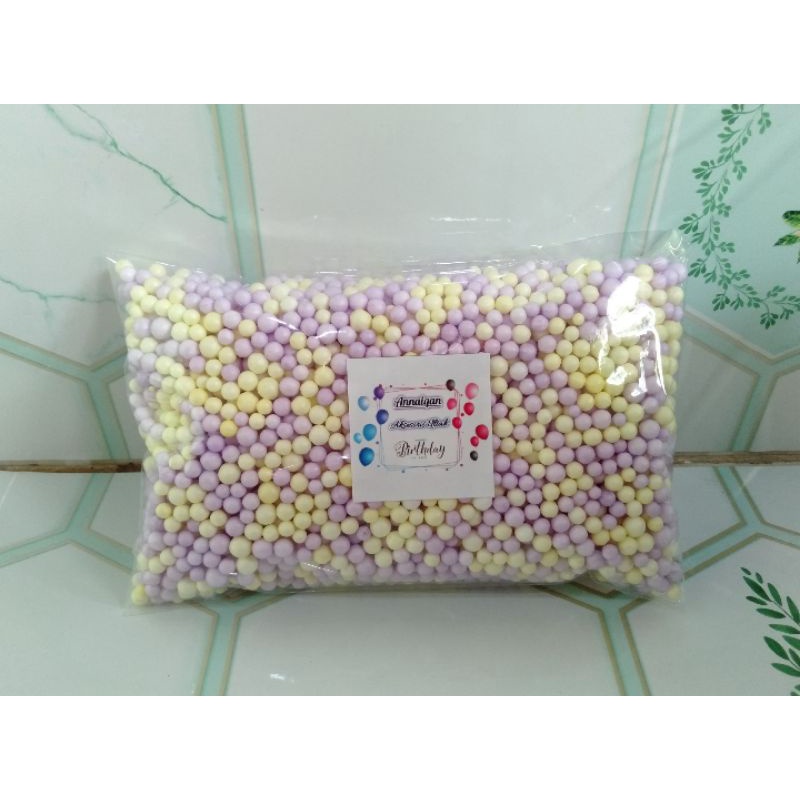 Jual styrofoam butir warna-warni, styrofoam bola- kecil, styrofoam ...