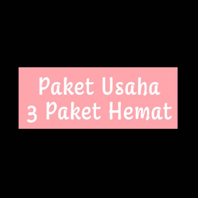 Jual PAKET USAHA ( 3 PAKET HEMAT ) | Shopee Indonesia
