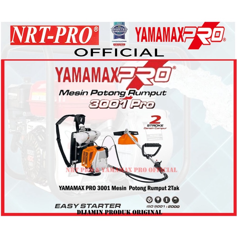 Jual YAMAMAX PRO 3001 Mesin Potong Rumput Gendong 2 Tak Brush Cutter ...