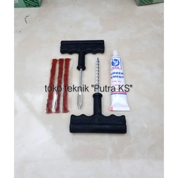 Jual Alat Tambal Ban Tubeless Motor Full Set Include Karet Tambal ...