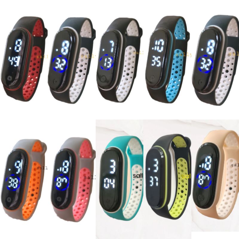 Jual JAM TANGAN DIGITAL LED LAYAR SENTUH / WATER RESIST / 9 VARIAN ...