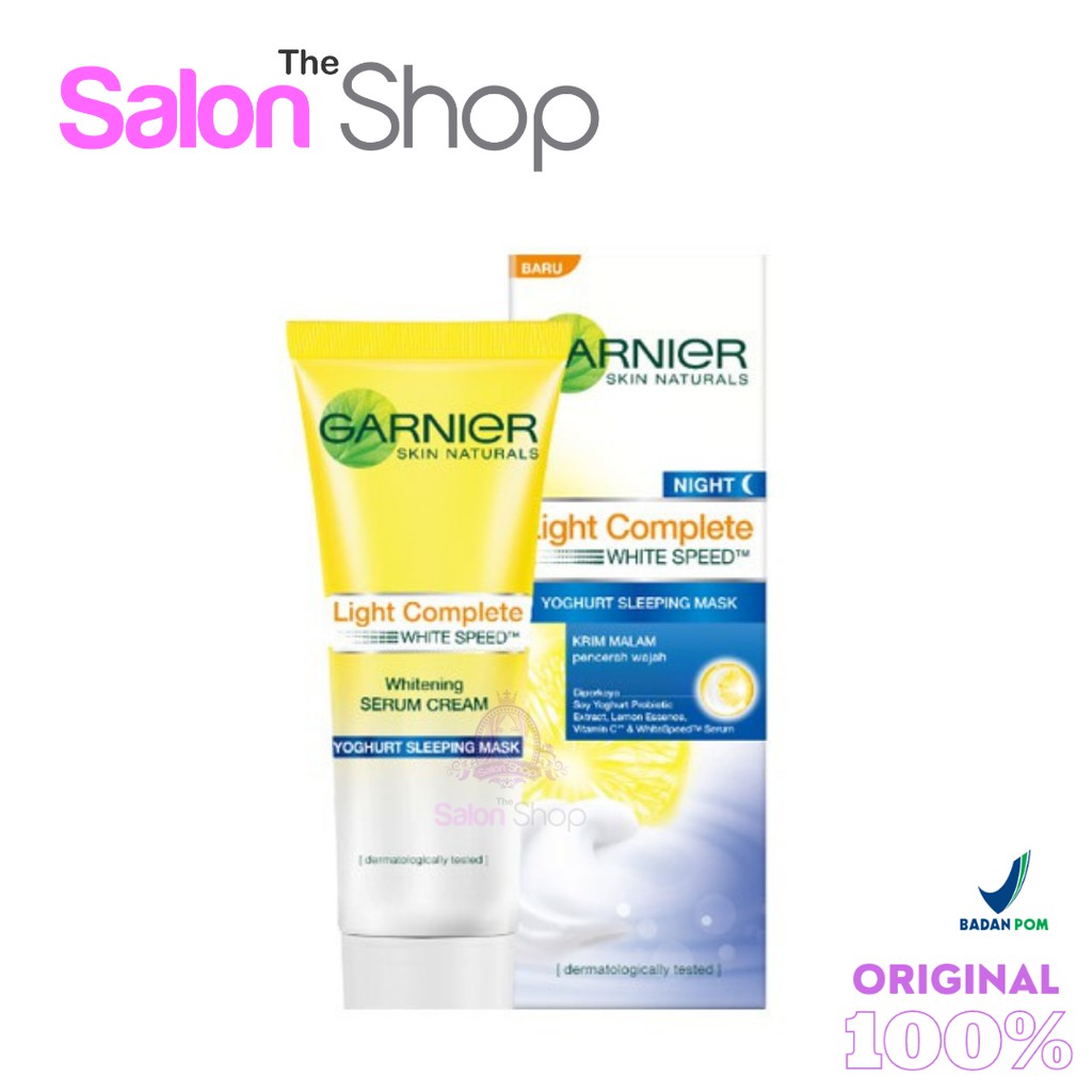 Jual Garnier Bright Complete Yoghurt Sleeping Mask Night Cream 20ml ...