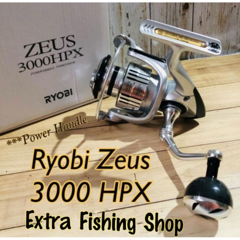 Jual REEL RYOBI ZEUS 3000 HPX TERBARU POWER HANDLE || fishing reel ...