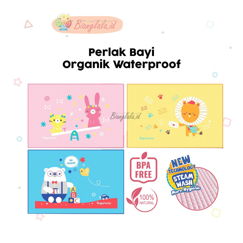 Jual Perlak Bayi Sugar Baby Waterproof Perlak Karet Anti Air Alas Ompol ...