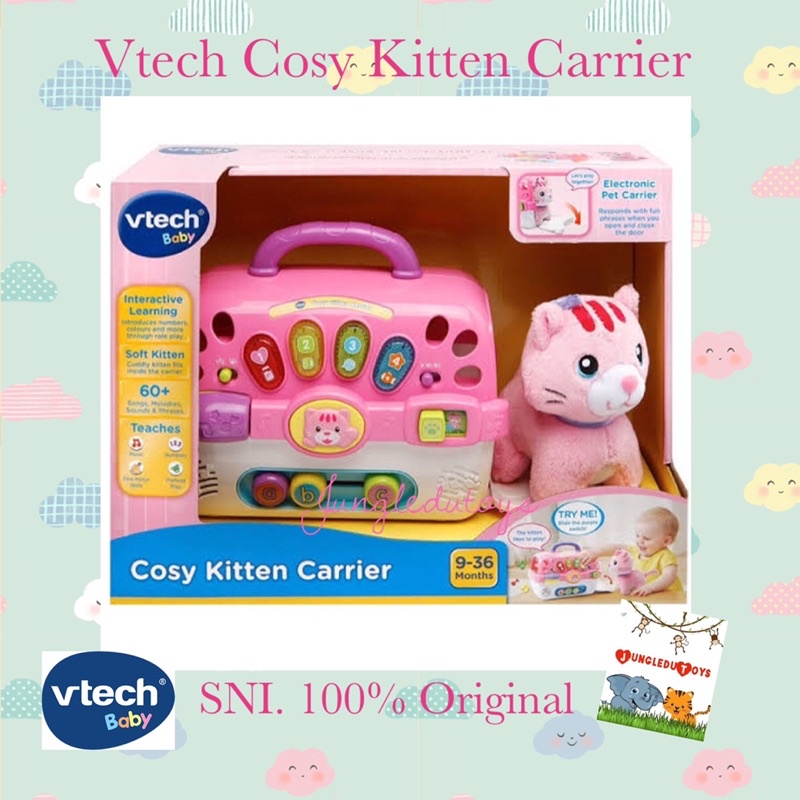 Jual Vtech Cosy Kitten Carrier Original Mainan Edukasi Anak Boneka Hewan Peliharaan Kucing ...