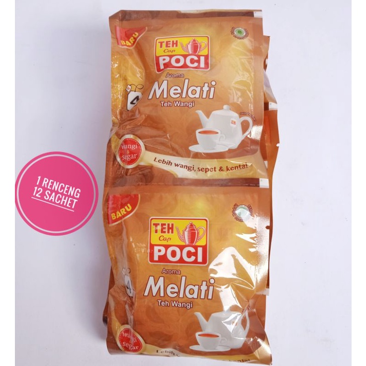 Jual Teh POCI Celup Melati Kemasan Sachet 1 Lusin 12 Sachet | Shopee ...