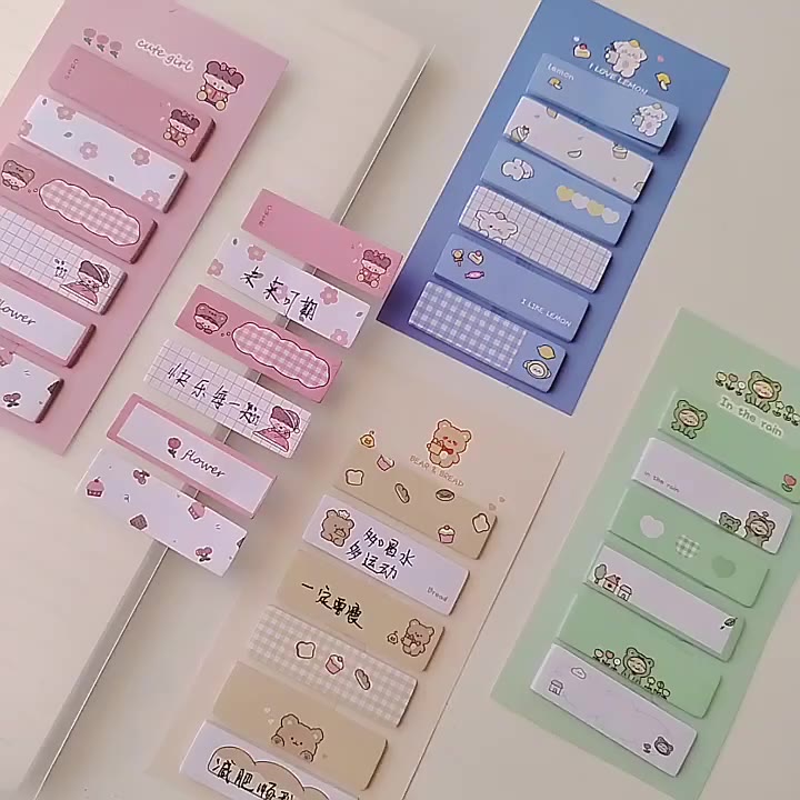 Jual T&Y Sticky Notes Motif Lucu 6 IN 1 Tempelan Kertas Catatan ...
