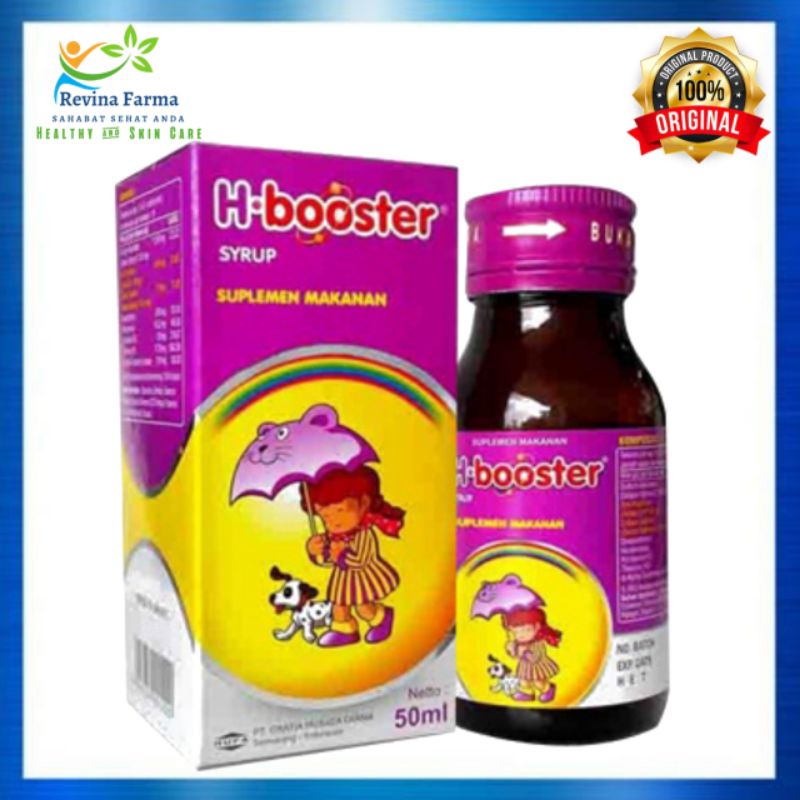 Jual H-Booster Syrup 50ml Vitamin anak H Booster, Vitamin daya tahan ...