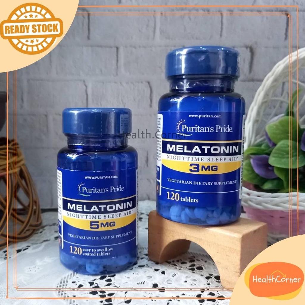 Jual Puritans Pride Melatonin Night Time Sleep Aid / Melatonin Obat ...