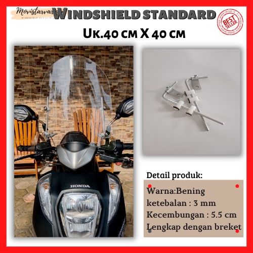 Jual Visor Standar Universal Windshield Beat Windshield Scoopy ...