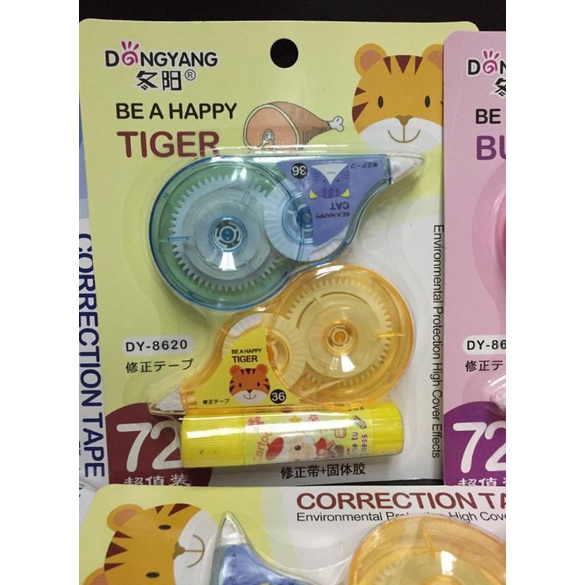 Jual TIPE-X CORRECTION TAPE DONGYANG ISI 2 + LEM | Shopee Indonesia