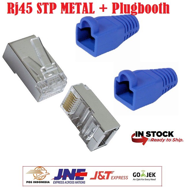 Jual Connector STP RJ45 Konektor STP RJ45 Metal - Plugbooth Eceran ...