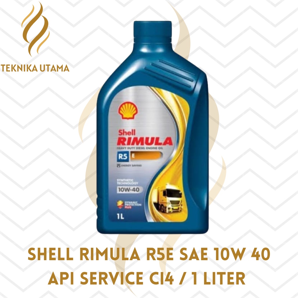 Jual OLI MESIN SHELL RIMULA R5E SAE 10W-40 API SERVICE CI4 1 LITER ...