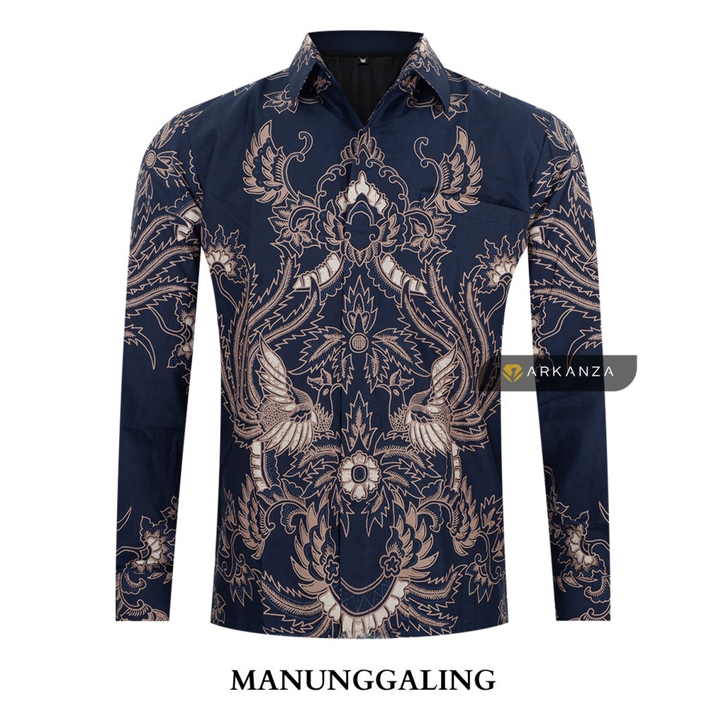 Jual GUDANG BATIK ARKANZA Motif MANUNGGALING Kemeja Batik Pria Slimfit Memakai Furing | Shopee ...