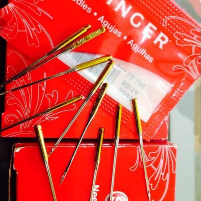 Jual Jarum singer mesin jahit portable utk jht bahan kaos,jersey ...