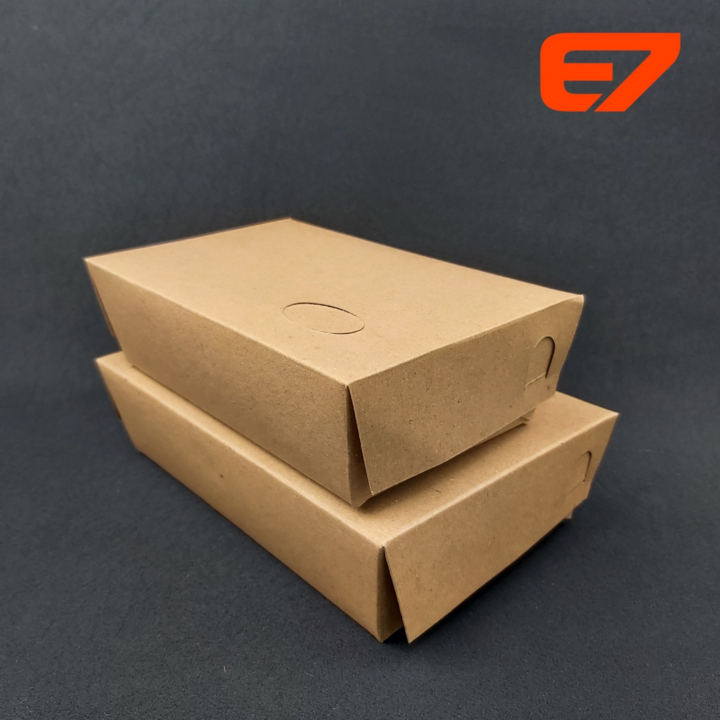 Jual Paper Lunch Box Kraft Large& Medium Box Kertas Kotak Makan Take ...