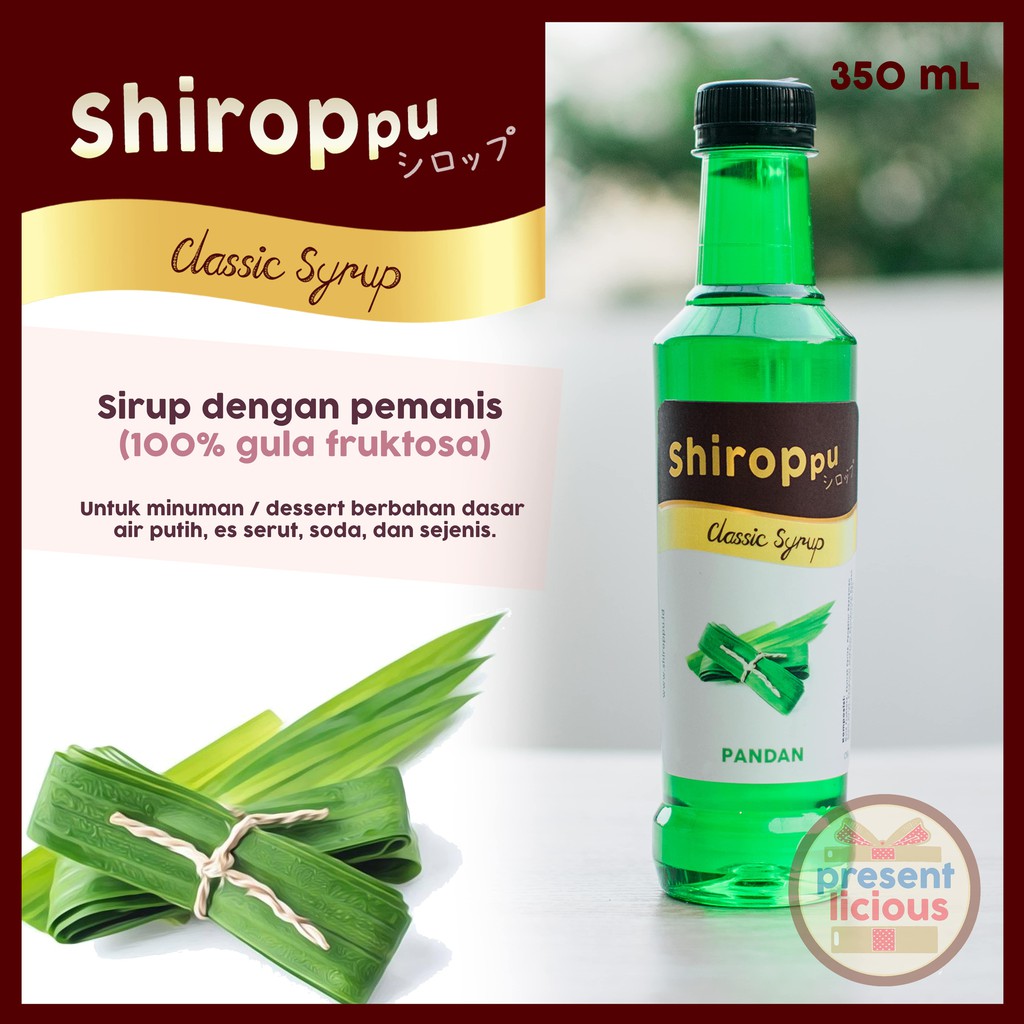 Jual Pandan | Shiroppu Classic Syrup 350 mL | Sirup Manis Rasa Pandan ...