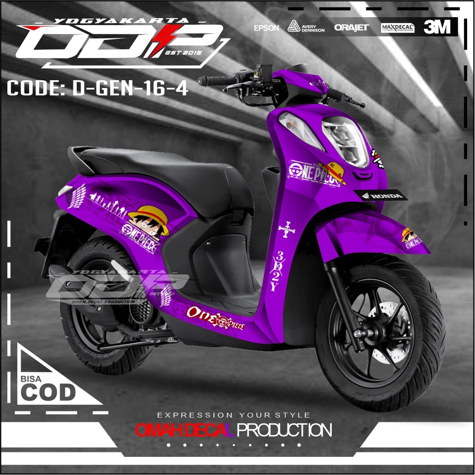 Jual DECAL GENIO NEW 2022 FULL BODY DEKAL MOTOR GENIO ALL NEW 2019 2022 ...