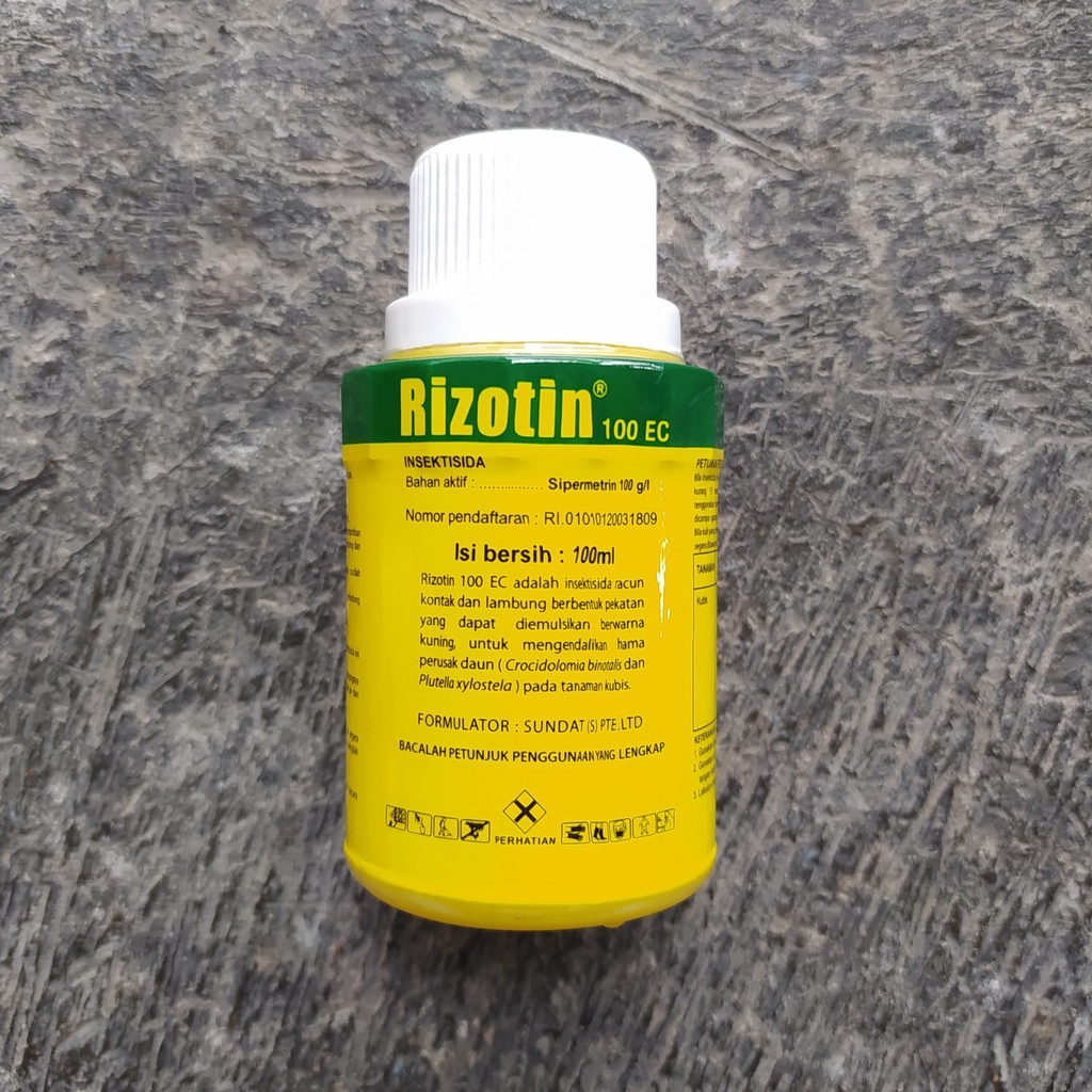 Jual Insektisida Rizotin 100 EC Pembasmi Hama Ulat Tanaman 100ml ...